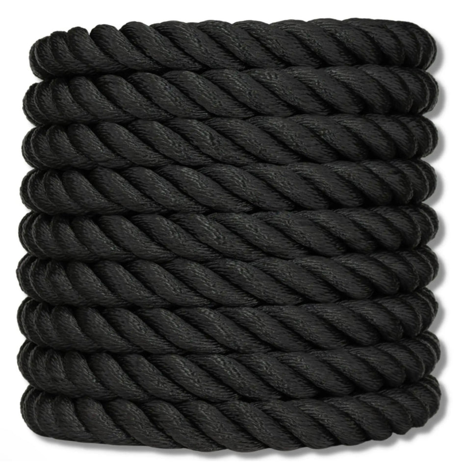 1-Inch Black Synthetic Rope – Sturdy & Elegant